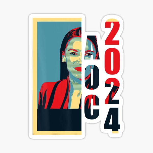"Alexandria Ocasio-Cortez AOC" Sticker for Sale by LaickieMomery ...