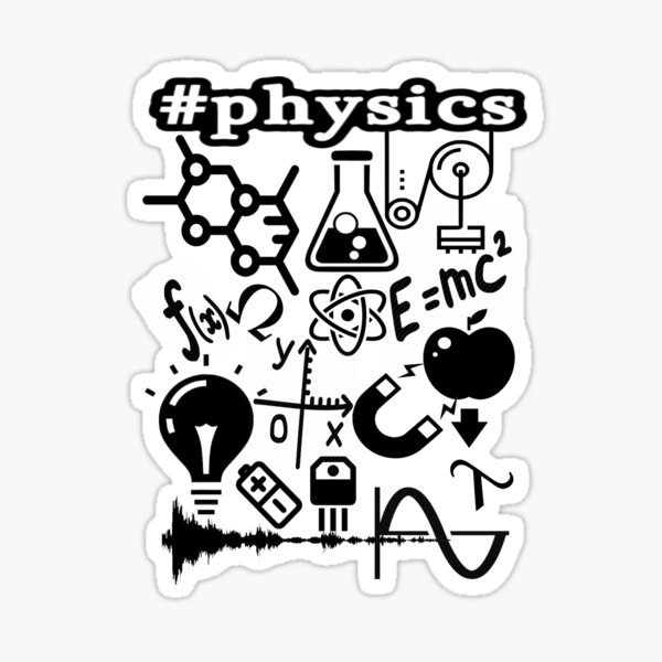 "Physics - Maths - Sciences" Sticker for Sale by AMANSOU | Redbubble