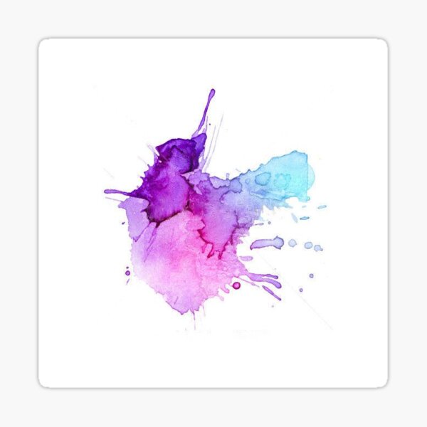 "WaterColor Splat" Sticker for Sale by ZoDreamDesign | Redbubble