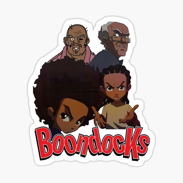 "The boondocks sitcom art poster" Sticker by DuboisMarion | Redbubble