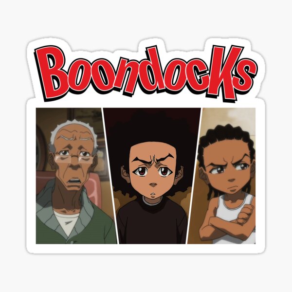 "RObert, riley and Huey The boondocks sitcom poster " Sticker for Sale ...