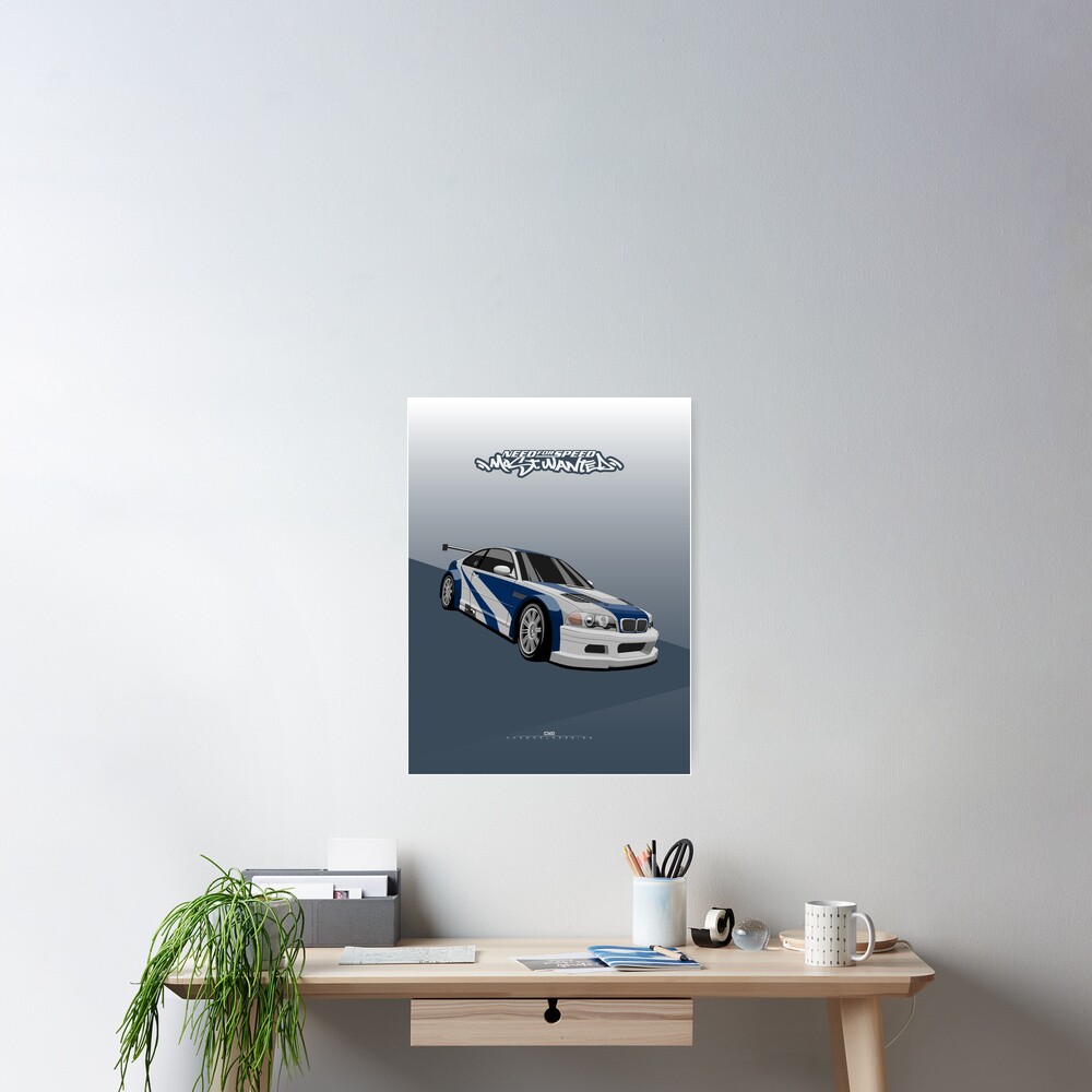 "NFS MW GTR car" Poster for Sale by ElseWorldDesign | Redbubble
