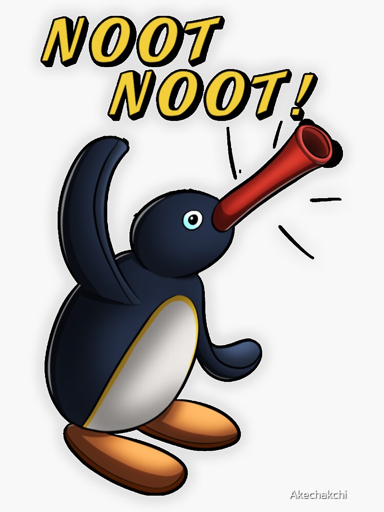 "Pingu pinguin Sticker / Noot noot Sticker" Sticker for Sale by ...