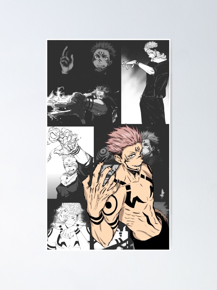 "Ryomen Sukuna collage" Poster by IBraEros | Redbubble
