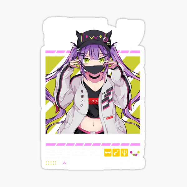 "Hololive Japan Tokoyami Towa " Sticker for Sale by ConnieMarti | Redbubble