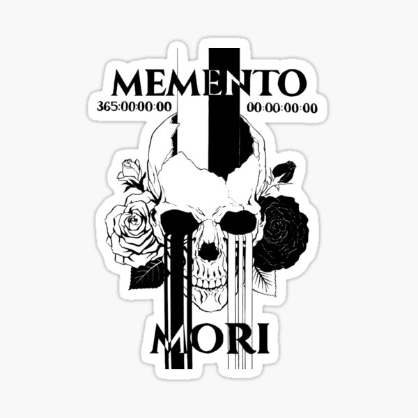 "momento mori skull" Sticker by hirrrison | Redbubble