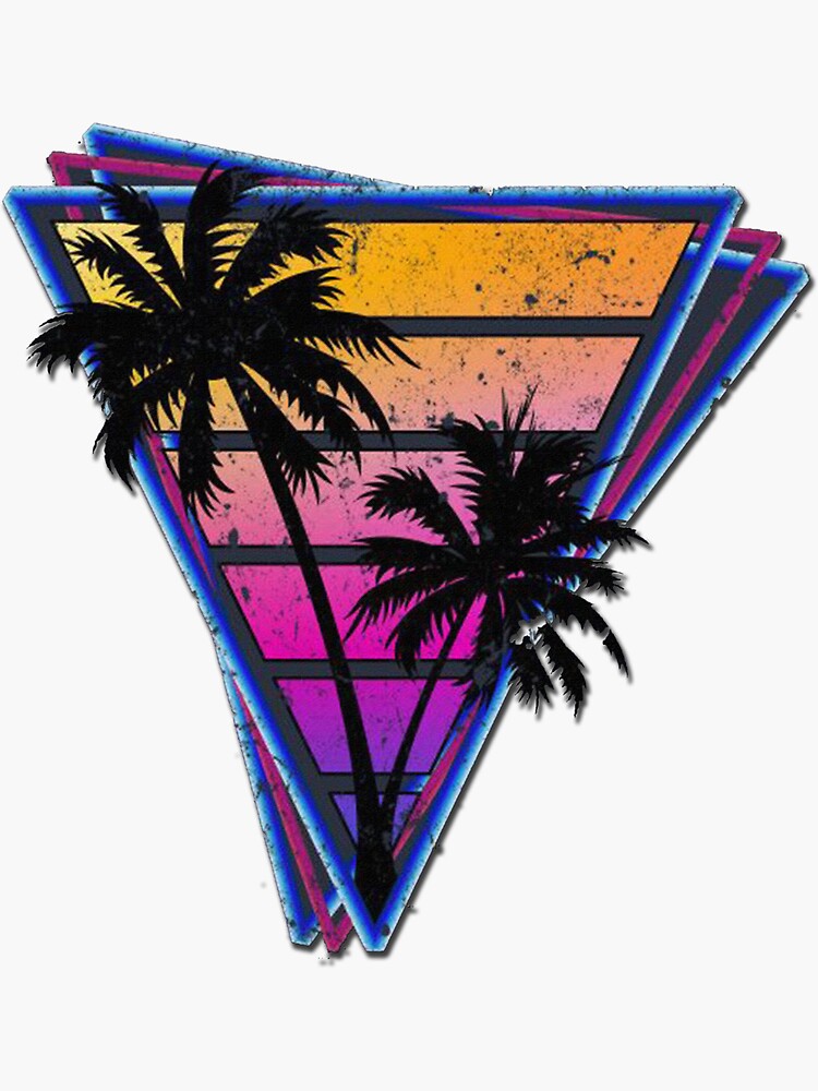 "palm triangles" Sticker for Sale by Mr-casper | Redbubble
