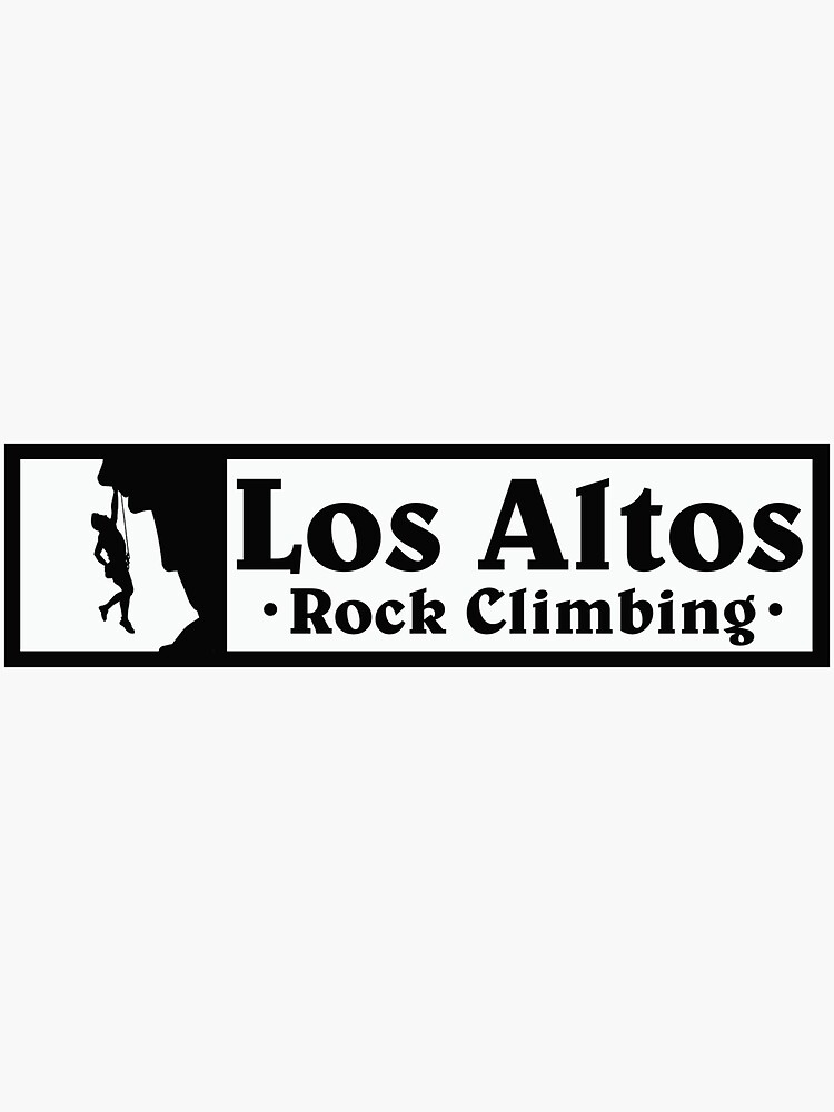 "Los Altos Rock Climbing" Sticker by leifolson3 | Redbubble