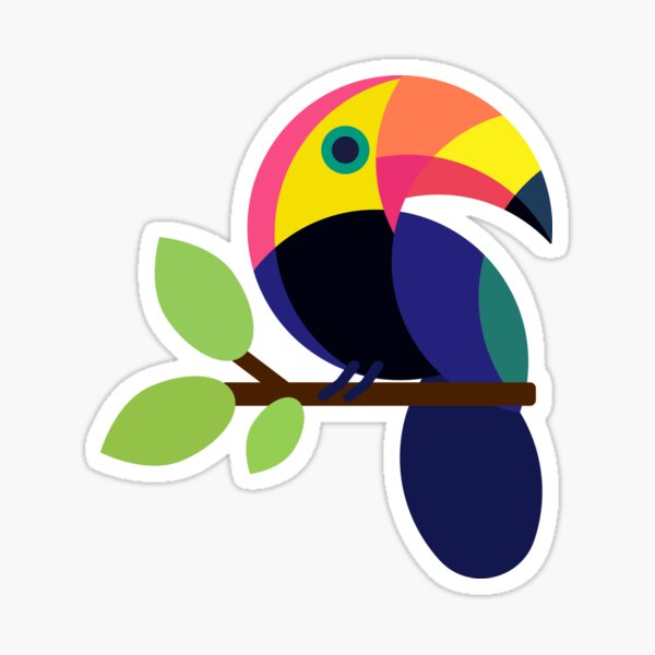 "Toucan bird" Sticker for Sale by CraftCloud | Redbubble