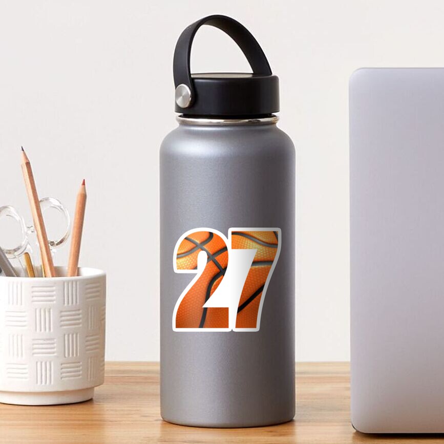"basketball number 27 " Sticker for Sale by Xhere | Redbubble