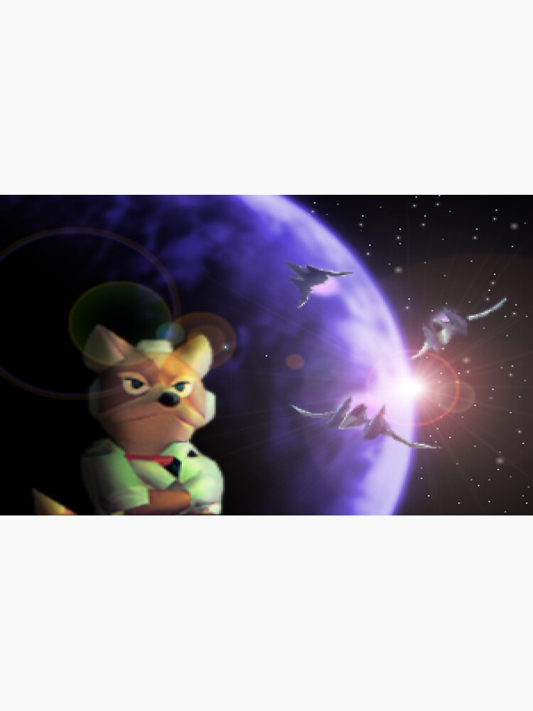 Pegatina «Smash 64 pantalla de felicitaciones de Fox McCloud» de ...