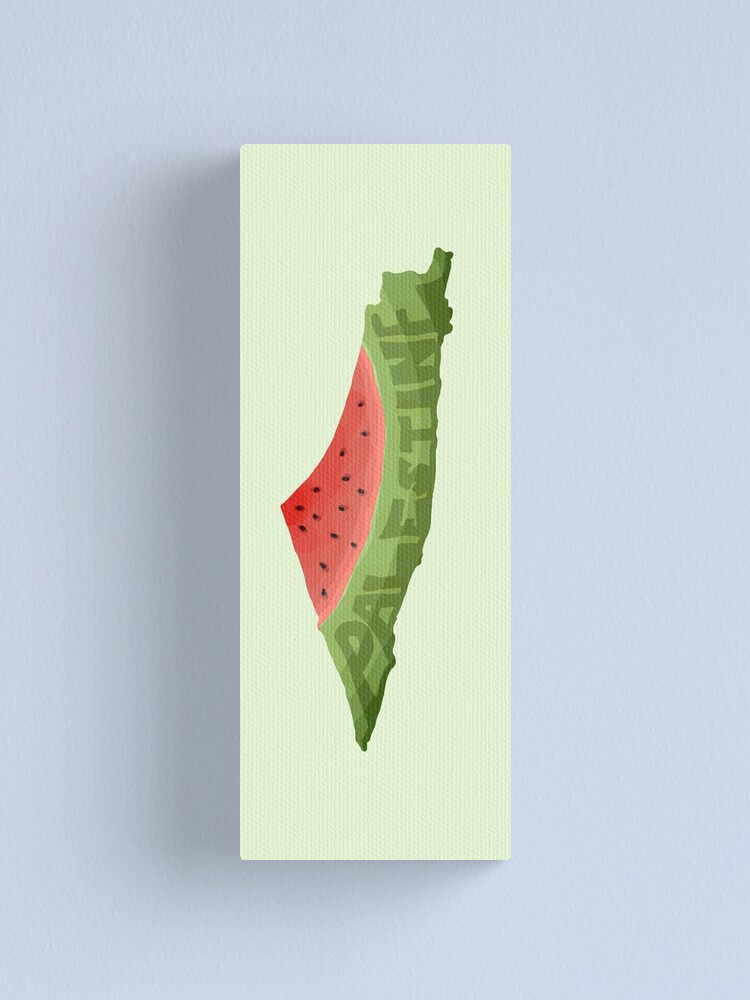 "Map of Palestine | Watermelon" Canvas Print for Sale by thedabbler ...