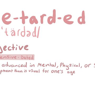 "retarded definition" Essential T-Shirt for Sale by Ben2128 | Redbubble