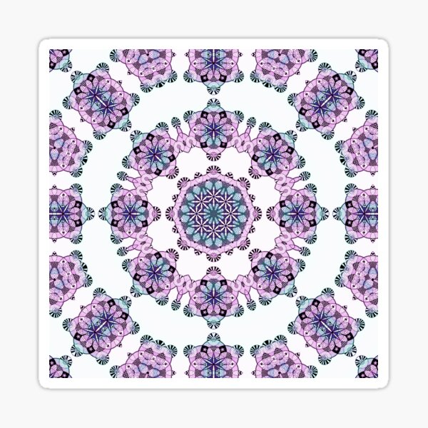"Digital Mandala Collection 2021 - #35" Sticker by AudioAddictz | Redbubble