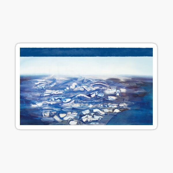 "Wavy Equilibrium" Sticker for Sale by Earthu | Redbubble