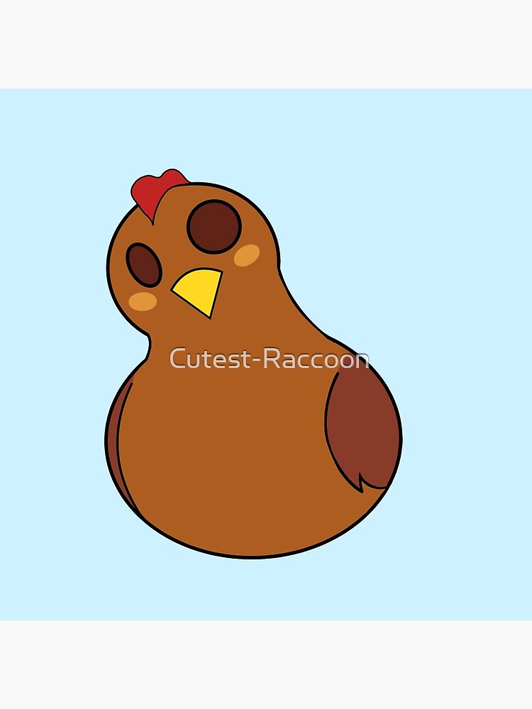 "Cute Chibi Chicken" Photographic Print by Cutest-Raccoon | Redbubble