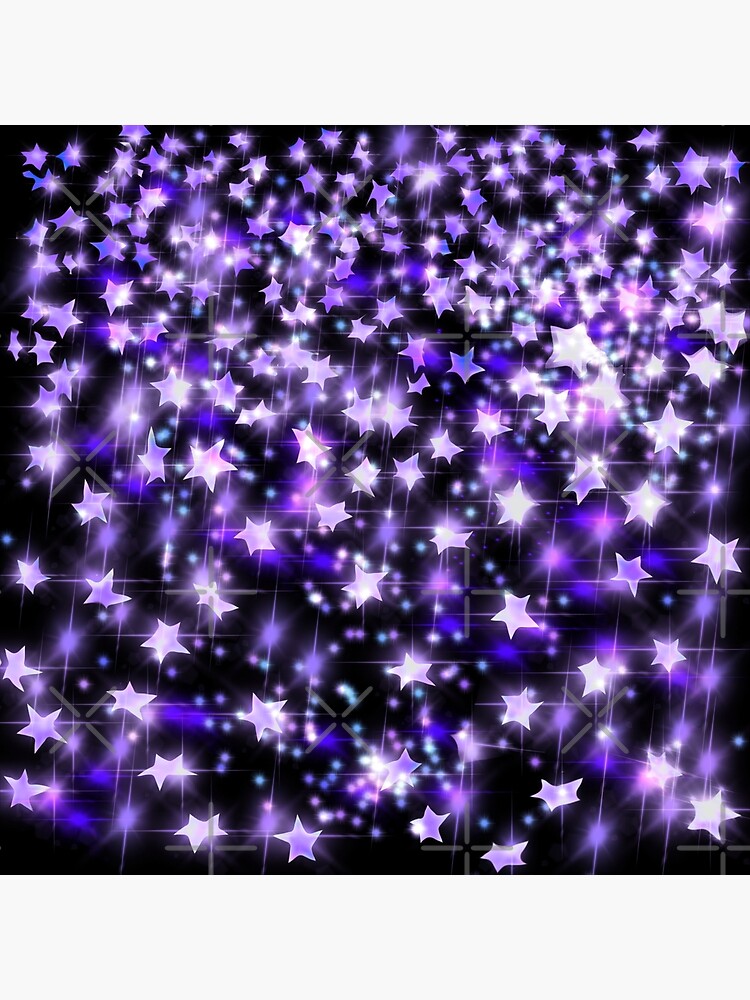 Póster «noche estrellada | estrellas moradas | brillo cósmico ...