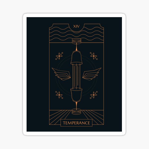 "The Temperance" Sticker by SMITHEREEN | Redbubble