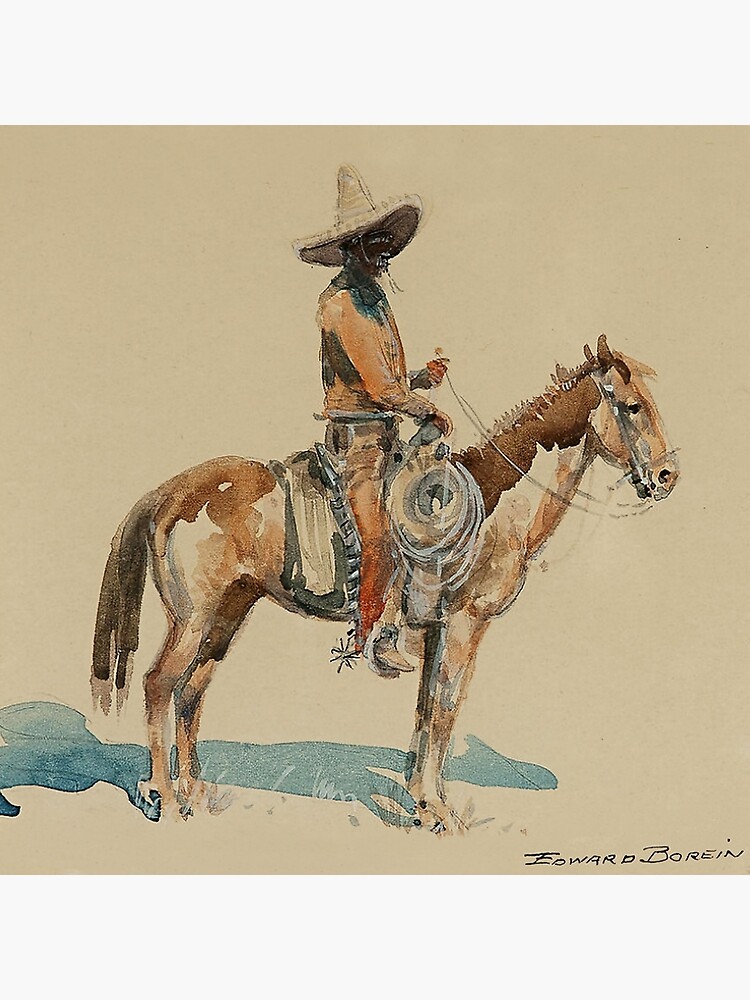 Vaquero” Western Art by Edward Borein" Poster for Sale by PatricianneK ...