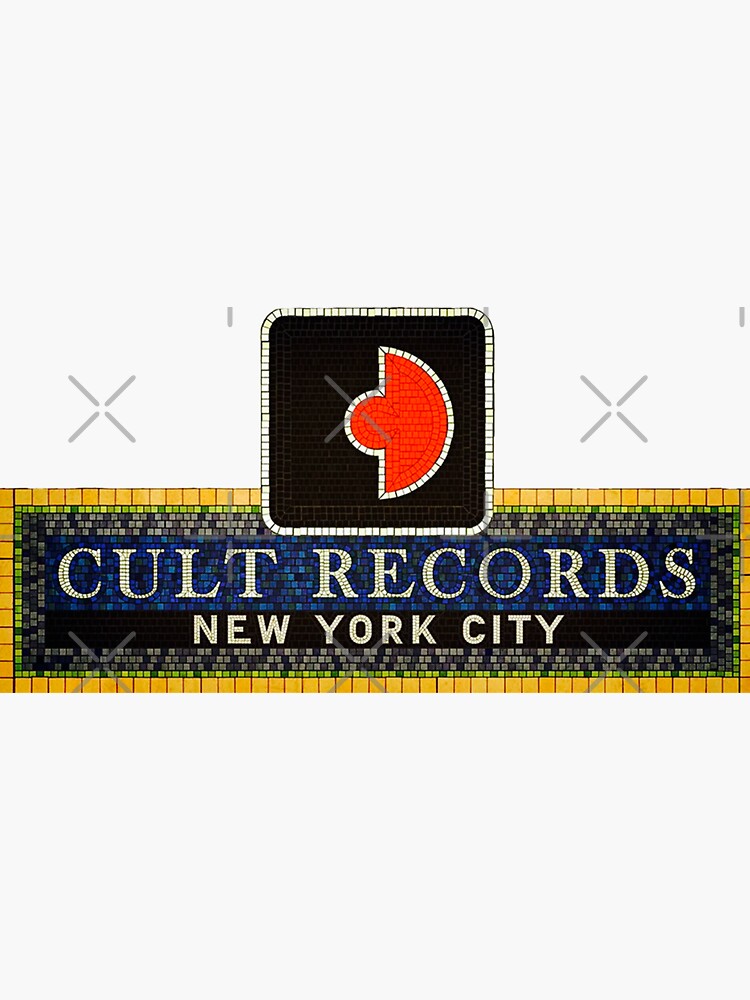 "Cult Records" Sticker for Sale by ICheckmateThee | Redbubble