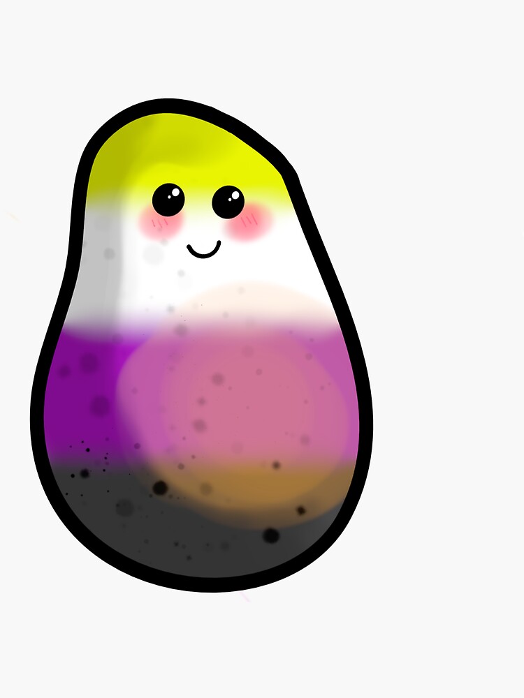 "Non-binary pride potato" Sticker for Sale by pandio | Redbubble