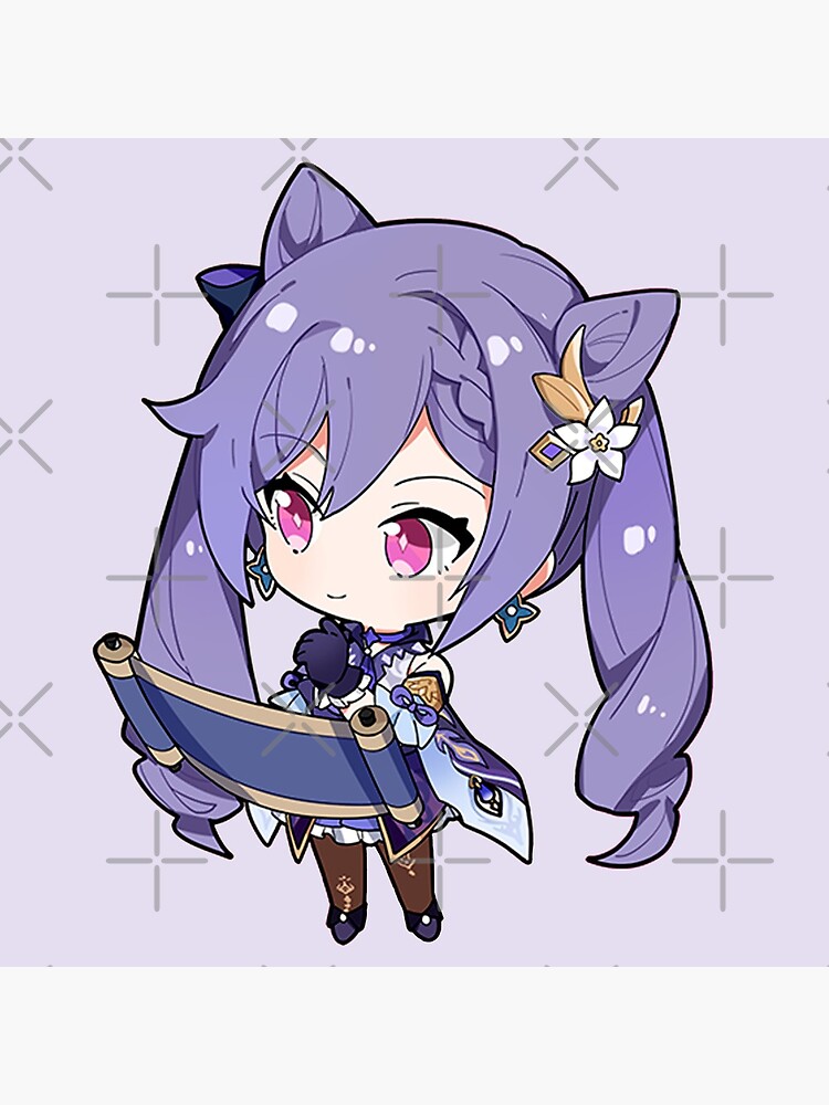 "Chibi Keqing - Genshin Impact" Art Print by persephonexx | Redbubble