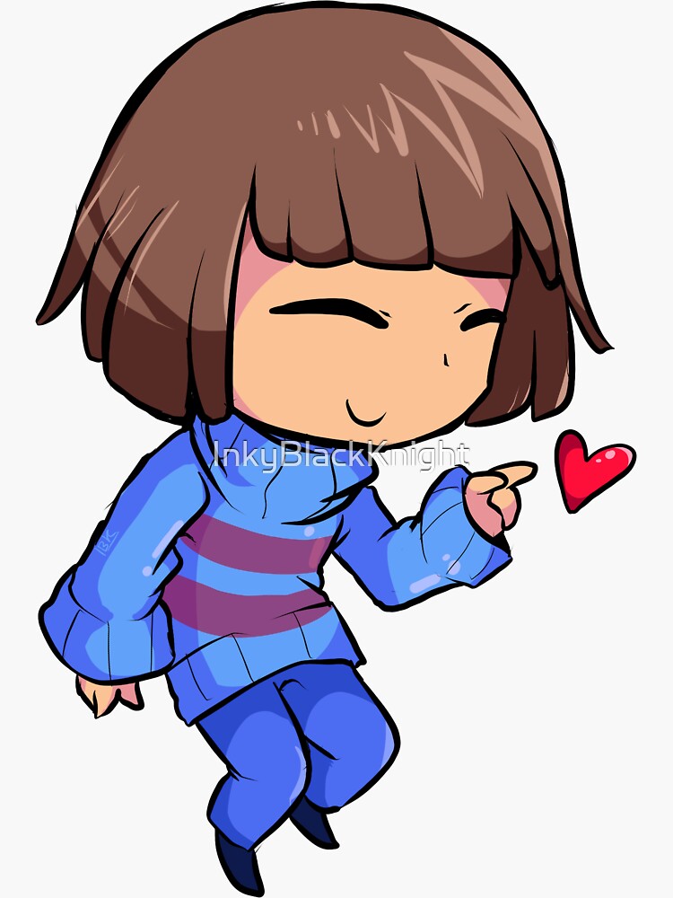 "Frisk" Sticker for Sale by InkyBlackKnight | Redbubble