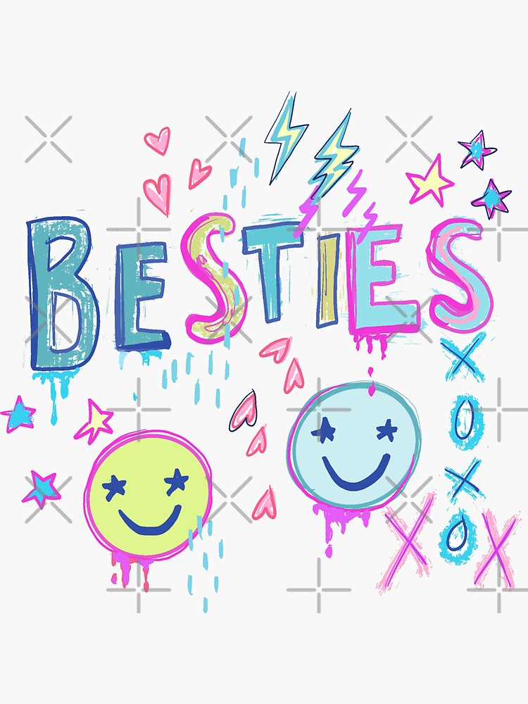 "Preppy Art, Best Friends, Besties, Happy Face, Smiley Face, Choose ...