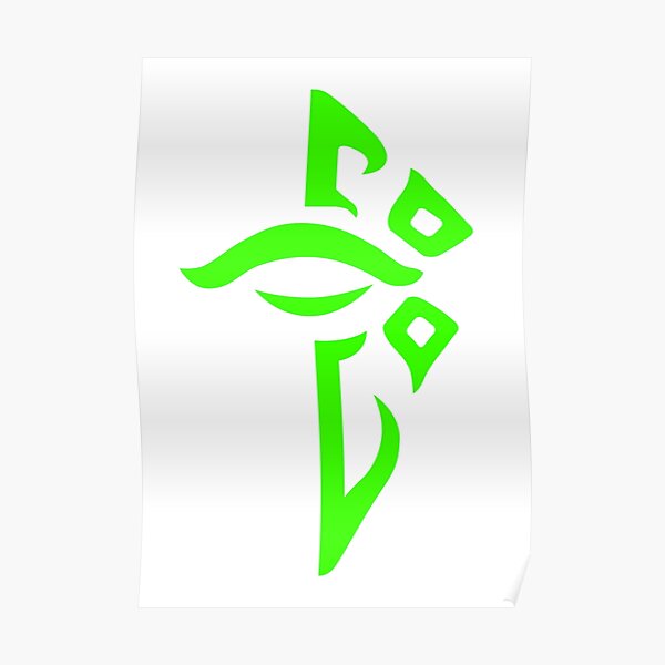 "Ingress Enlightened Logo - Green" Poster by tseven | Redbubble