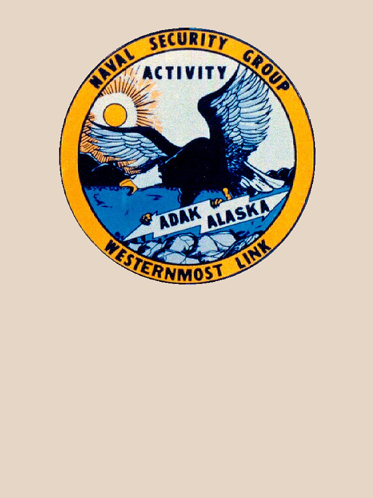 "NAVAL SECURITY GROUP ACTIVITY, ADAK, ALASKA" T-shirt for Sale by ...