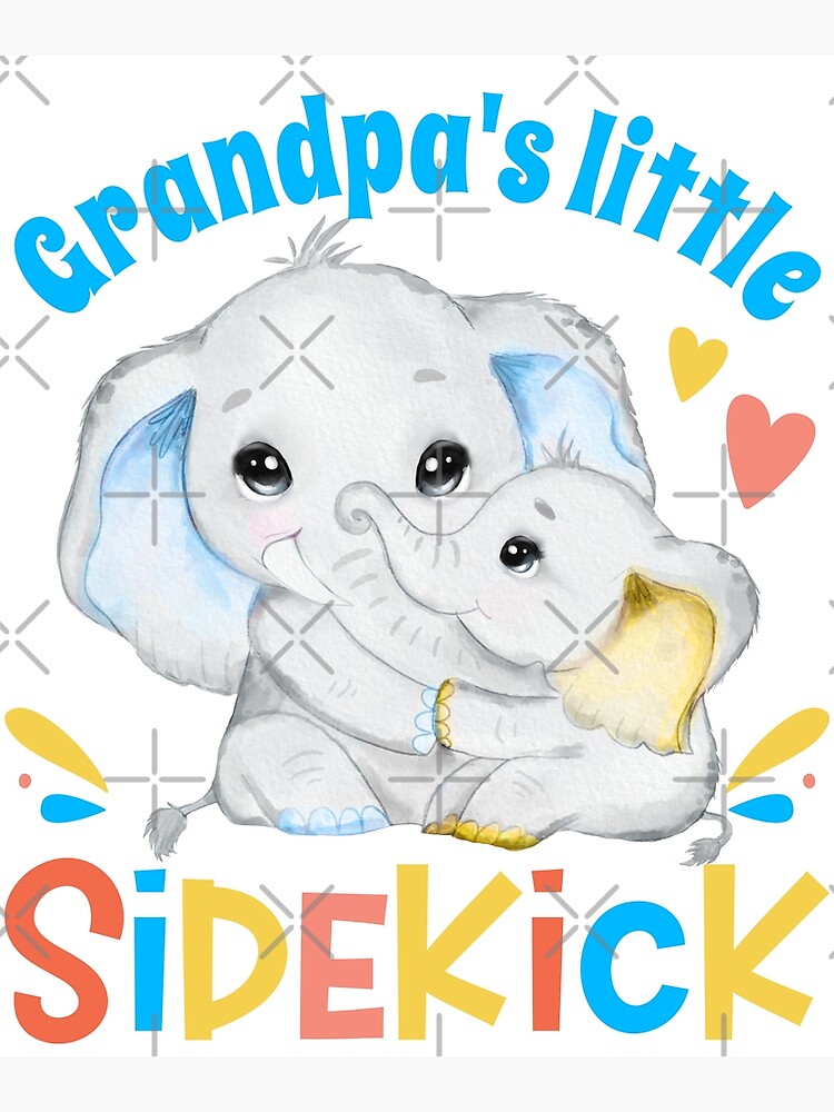 "Grandpa's Little Sidekick | Cute baby" Poster for Sale by FabStuff ...