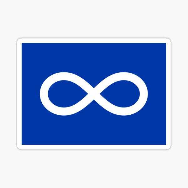 "Métis Flag, Metis Symbol, Métis Indigenous #5" Sticker for Sale by ...