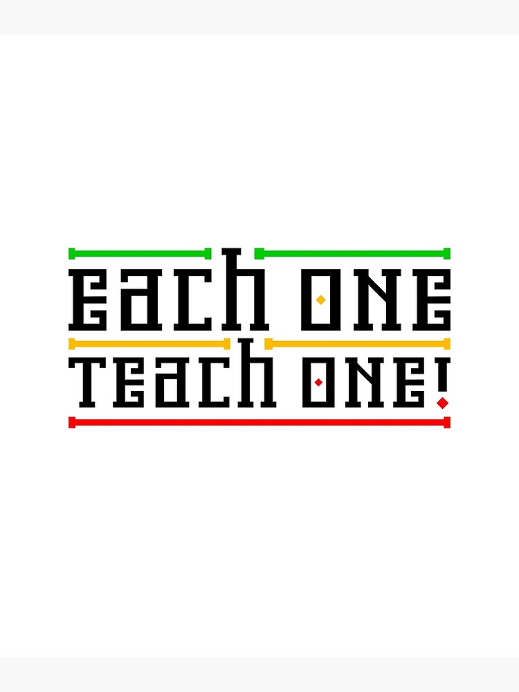 Póster «Copia de Each One Teach One Rasta Colors Reggae» de ...