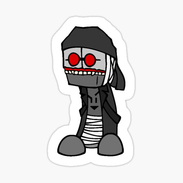 "Madness Combat Hank J. Wimbleton (MC6) Sticker" Sticker for Sale by ...