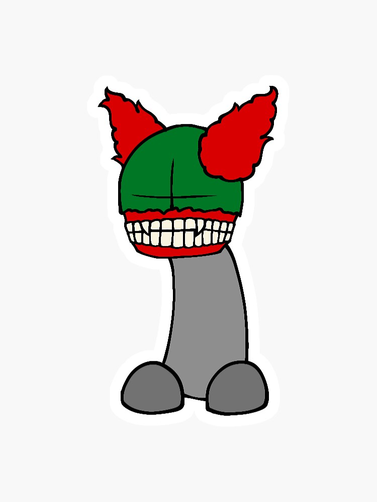 "Madness Combat Tricky Sticker" Sticker for Sale by aimlessaxel | Redbubble