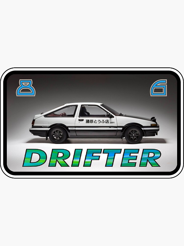 "Drifter! Green (on White)" Sticker for Sale by epinkb | Redbubble