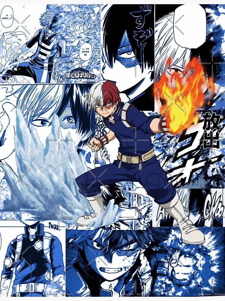 "Shoto Todoroki Manga Collage" Art Print for Sale by carllarson | Redbubble
