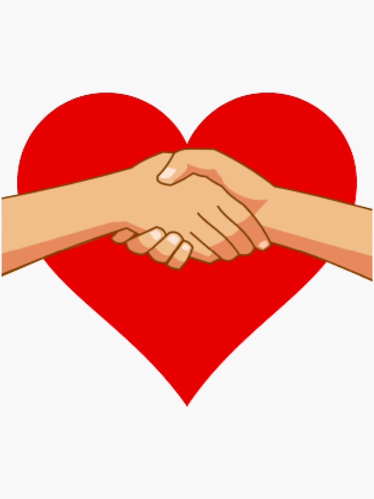 "Am friend friendship,Red heart" Sticker for Sale by soudata | Redbubble