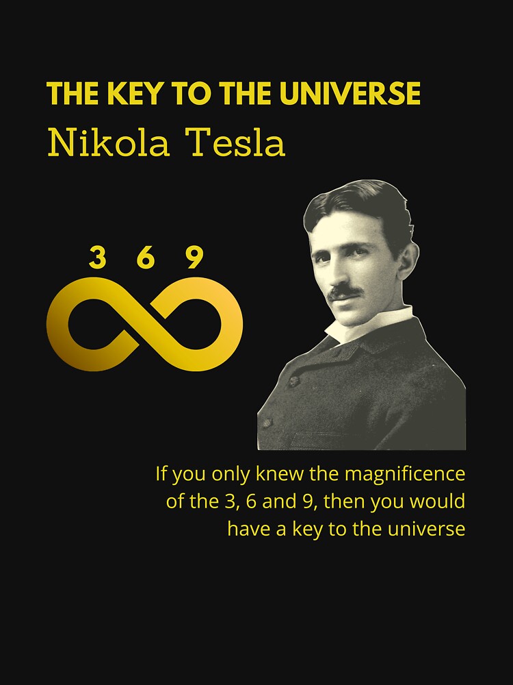 "Nikola Tesla 3 6 9 " Essential T-Shirt for Sale by EmmaSmNY | Redbubble