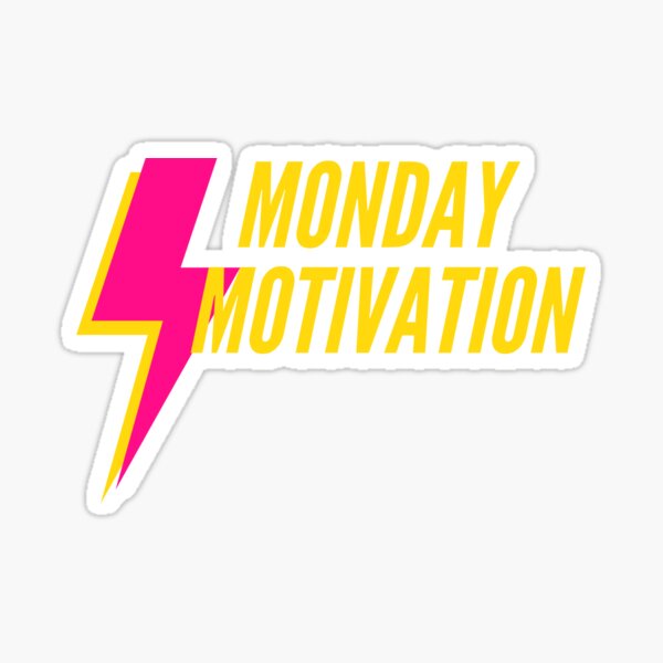 "Monday Motivation" Sticker for Sale by rathodkedar | Redbubble