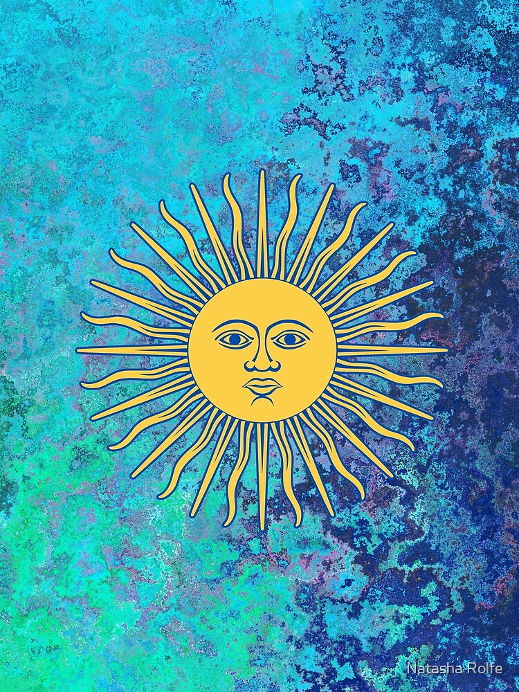 "Retro Hippie Sun Blue Paint" T-shirt for Sale by CherishLife ...