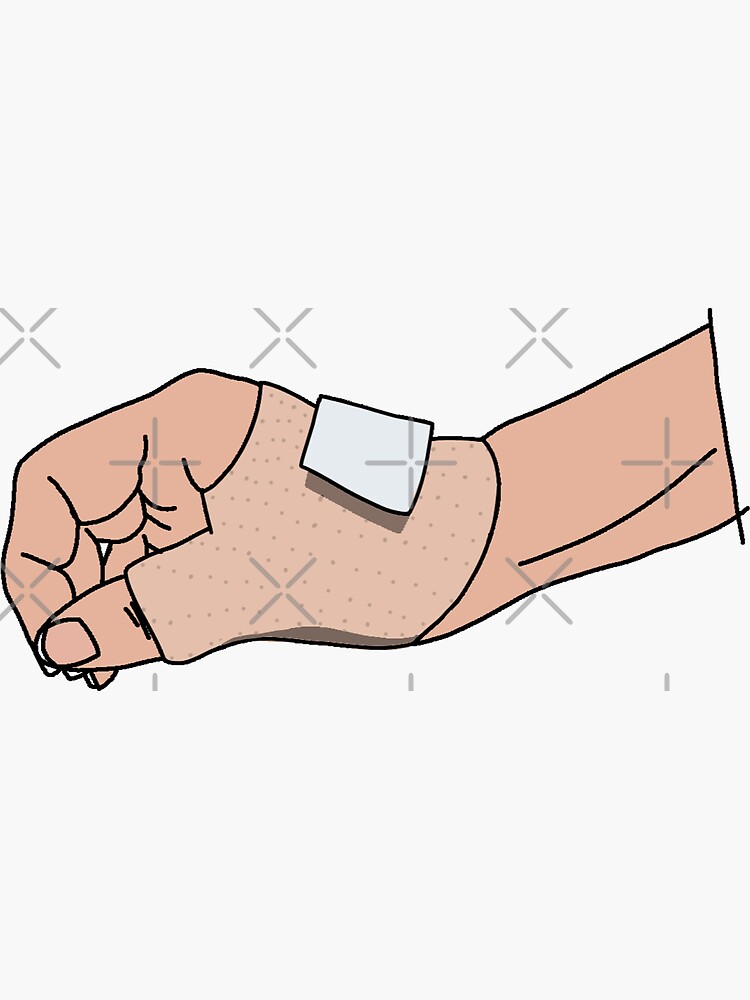 "Hand Splint" Sticker for Sale by mcdouemm | Redbubble