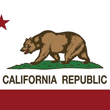 "California Republic Flag" Sticker for Sale by NorCal | Redbubble