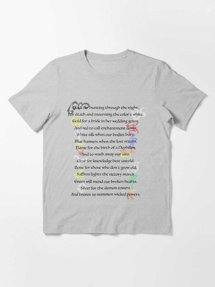 "Shadowhunters Nursery Rhyme" T-shirt for Sale by Booshort | Redbubble ...