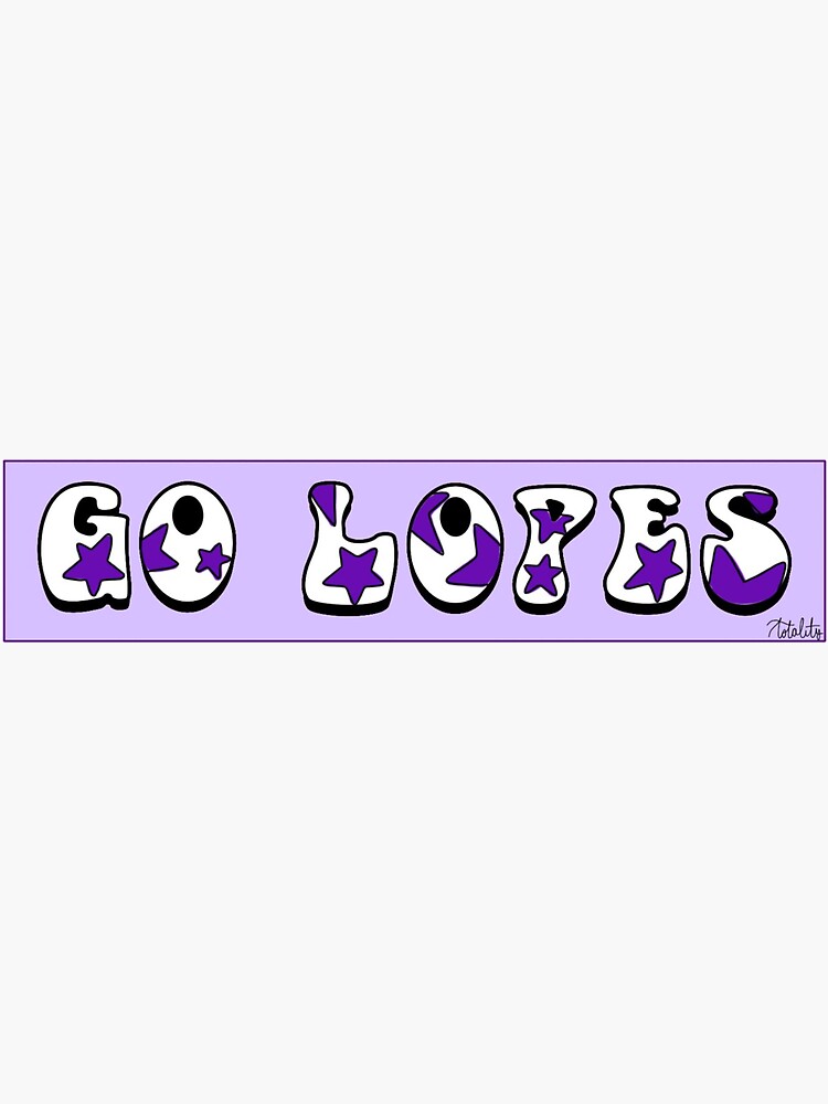 "Go Lopes - GCU" Sticker by annabellebrame | Redbubble