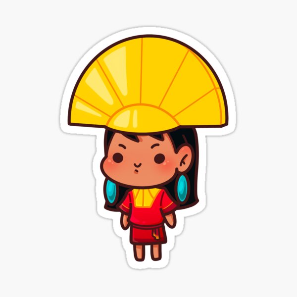 "Chibi Inca emperor" Sticker for Sale by Kaymorin | Redbubble