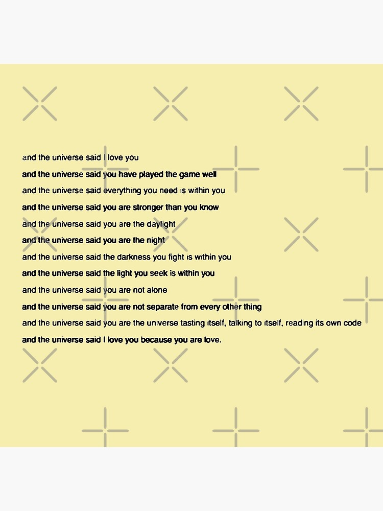 "minecraft end credits poem" Poster for Sale by Oreo-Cookie-22 | Redbubble