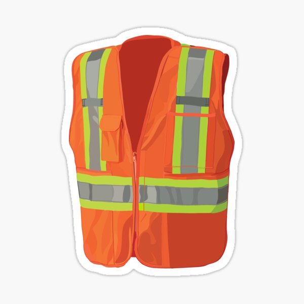 "Safety Vest" Sticker for Sale by mcdouemm | Redbubble