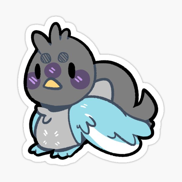 "pride birb- Demiboy Variant" Sticker by Oh-Dear | Redbubble