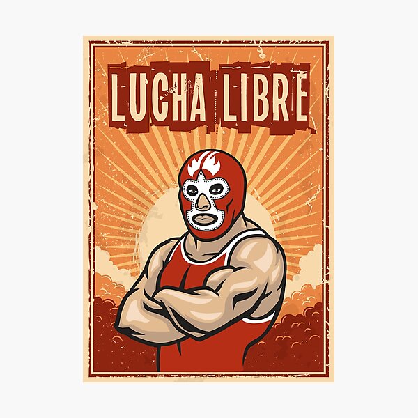 Lámina fotográfica «Lucha Libre, cartel de lucha libre mexicana ...